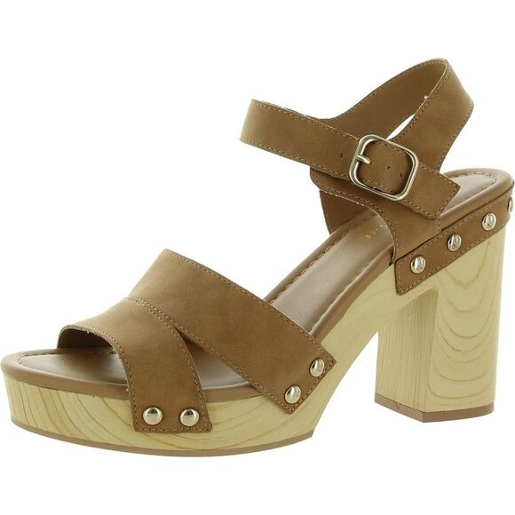 Sun + Stone | Shoes | Sun Stone Womens Delestep Tan Faux Leather ...